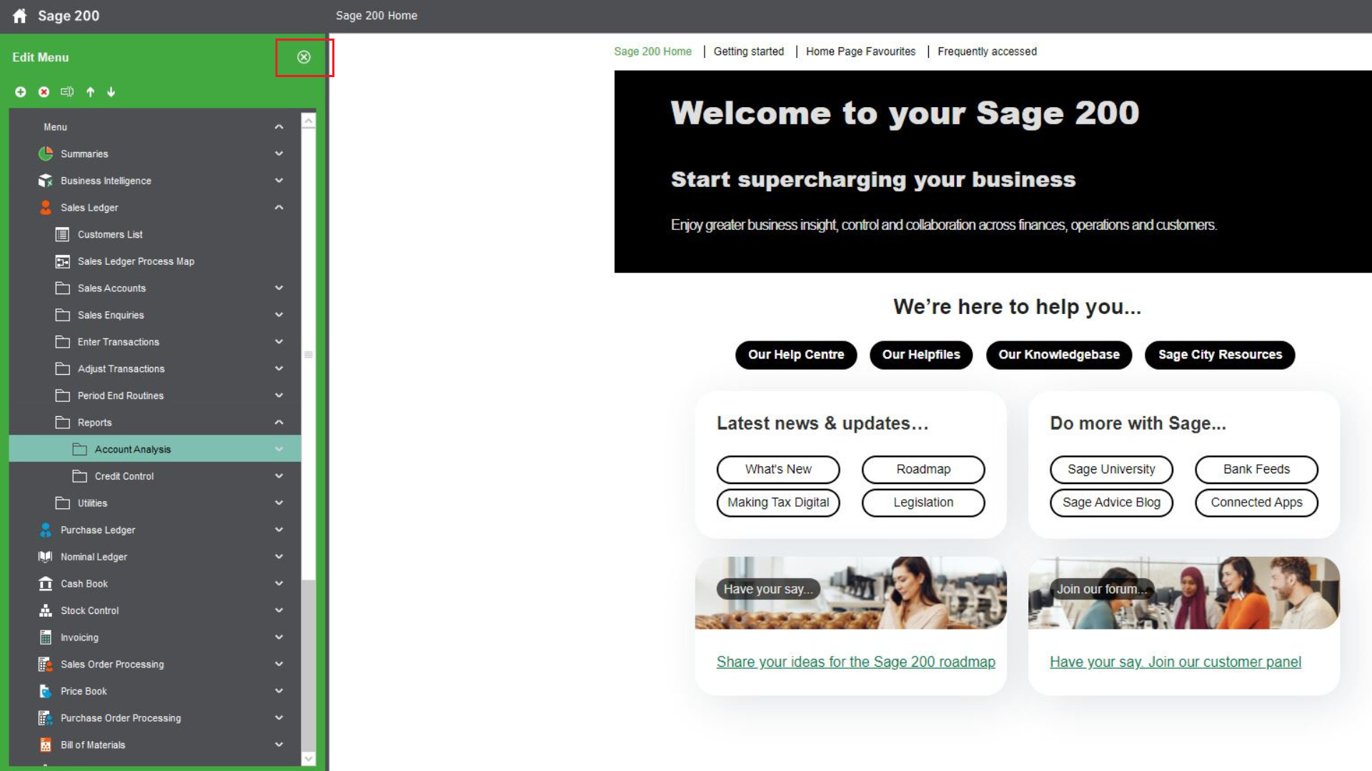 Adding a new report to the Sage 200 menu | Datel